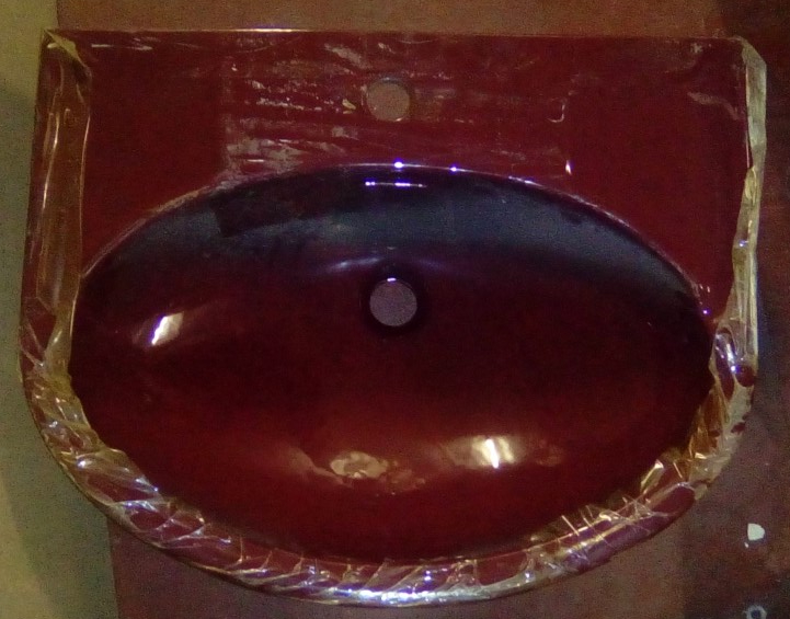 Burgundy Colour Bathrooms. UK Toilets Seats Basins Baths Panels