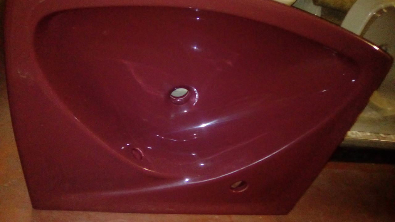 Burgundy Colour Bathrooms. UK Toilets Seats Basins Baths Panels